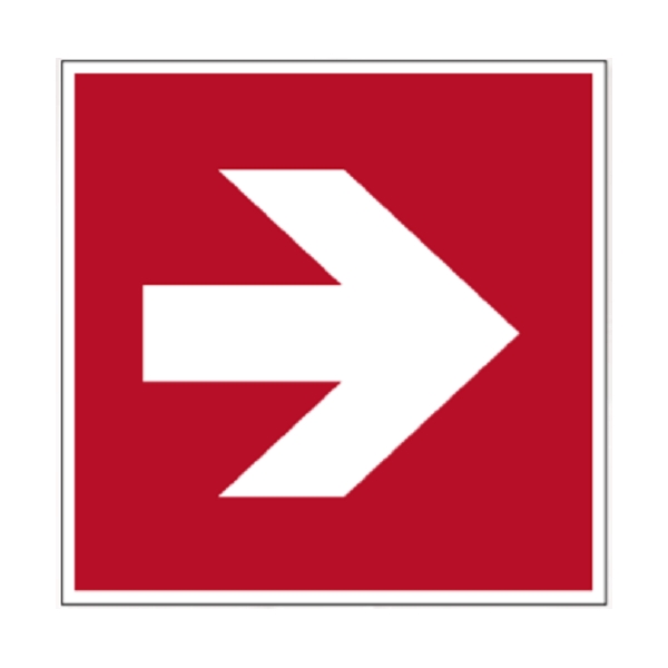 Bezpečnostní požární značení, indikátor směru – luminiscenční plast ...