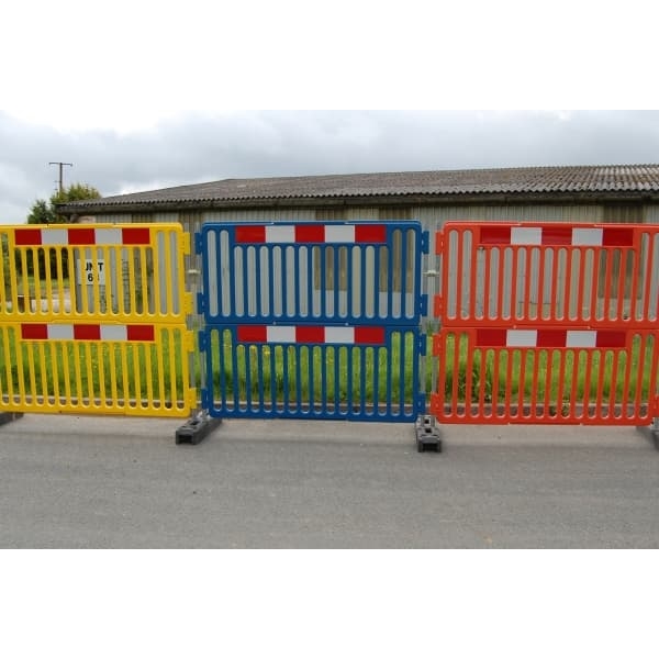 Plastový mobilní plot, bezpečnostní zábrana EnduraFence – 2000×2000 mm ...