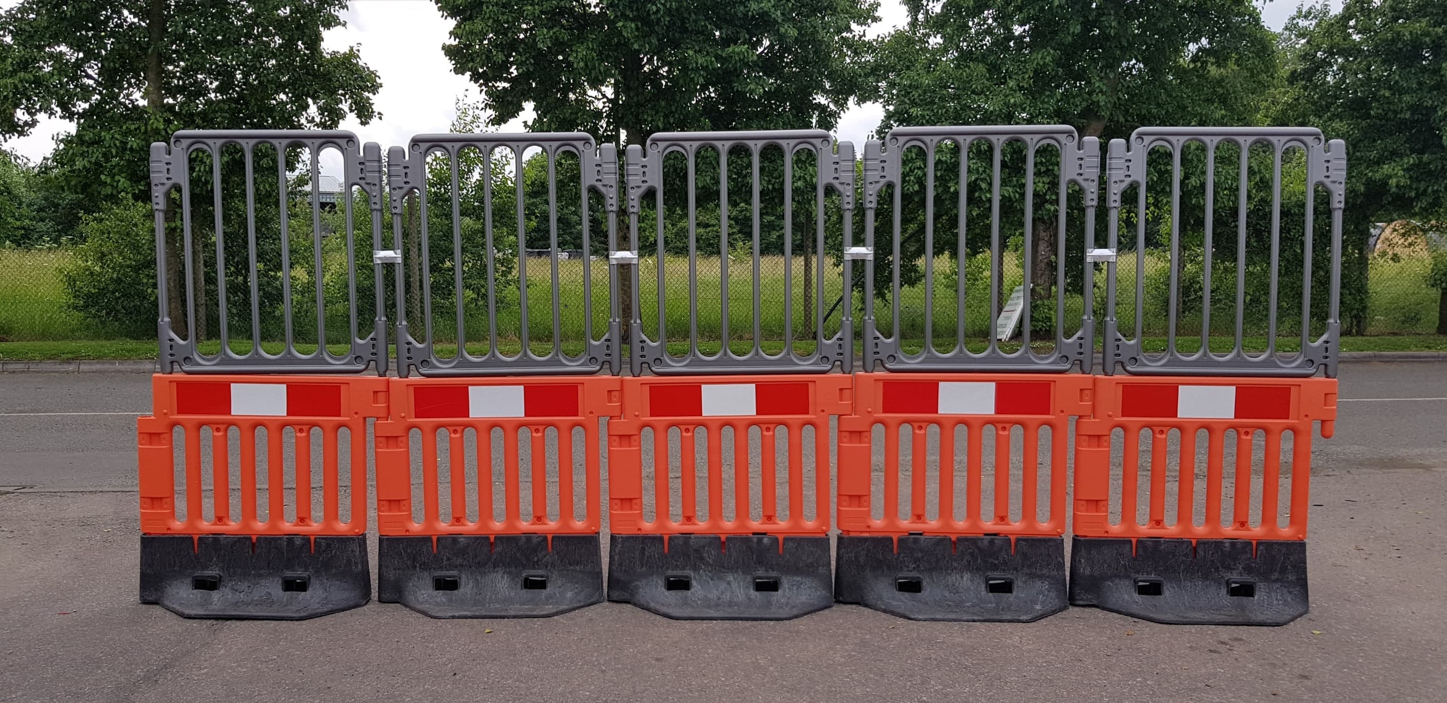 Plastový mobilní plot, bezpečnostní zábrana StrongFence (PlasticTop ...